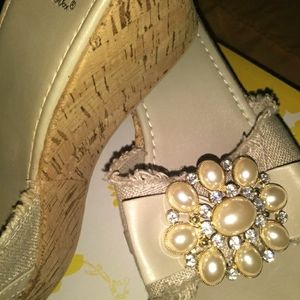 Yellow Box | Shoes | Yellow Box Wedges Crystals Size 7 | Poshmark